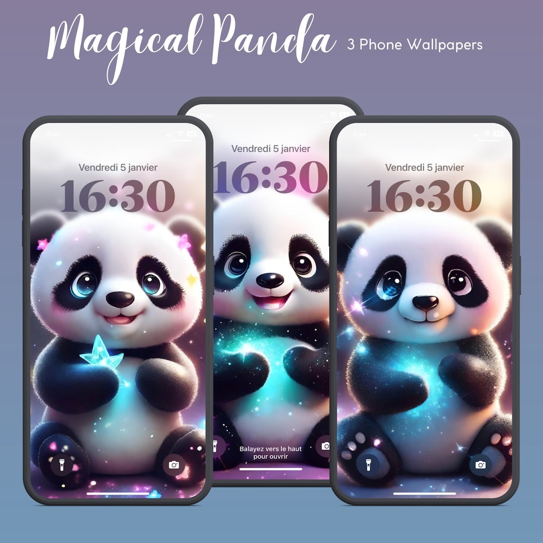 Panda Phone Wallpaper, Panda Wallpaper, Cute Panda Wallpaper, Kawaii ...