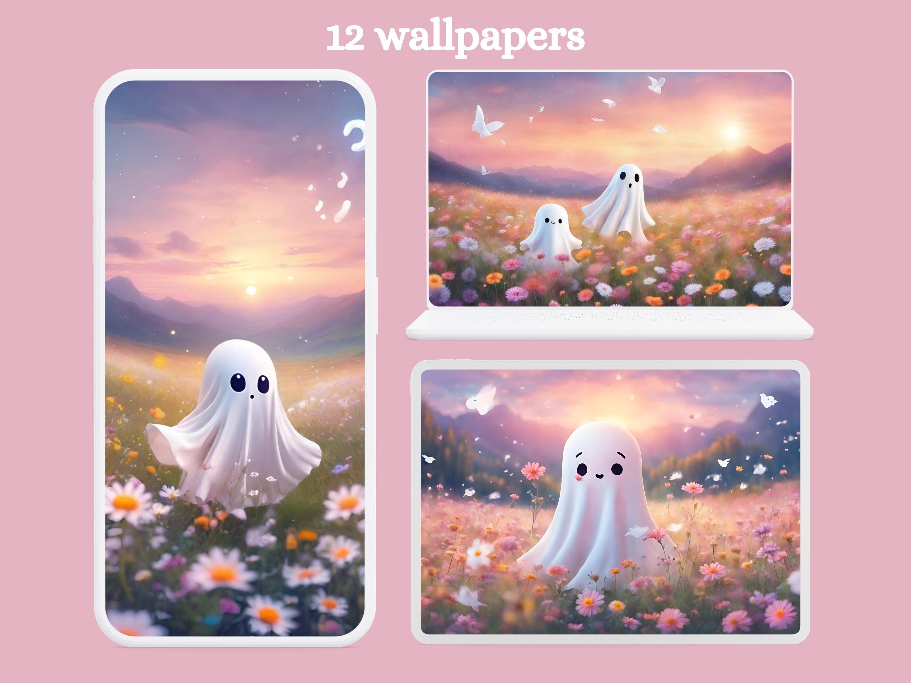 Ghosts Phone Wallpapers, Spring Wallpaper Iphone, Spooky Smartphone ...