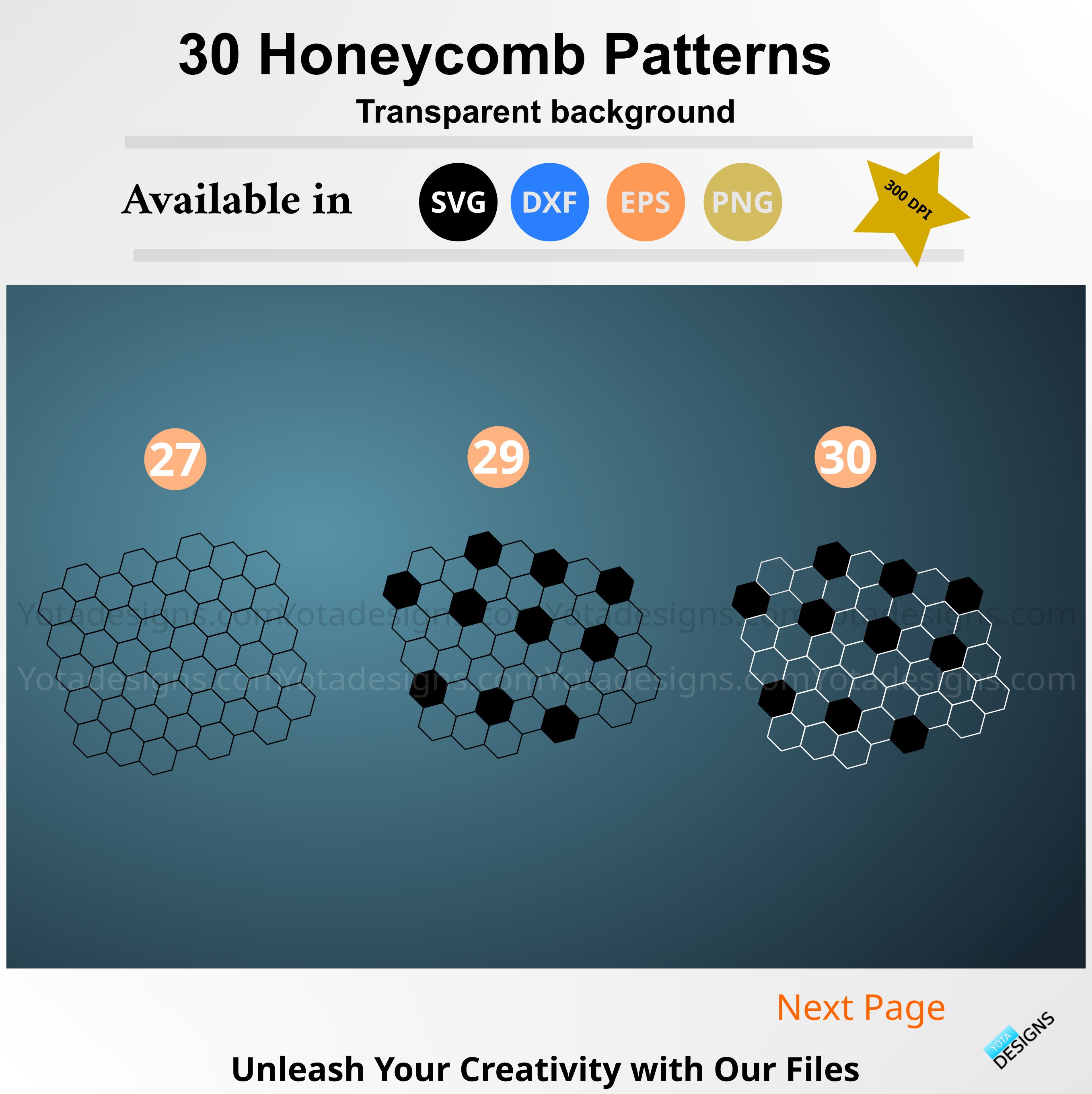 Honeycomb Pattern, 30 SVG Files, Honeycomb SVG Bundles, Cricut Cut ...