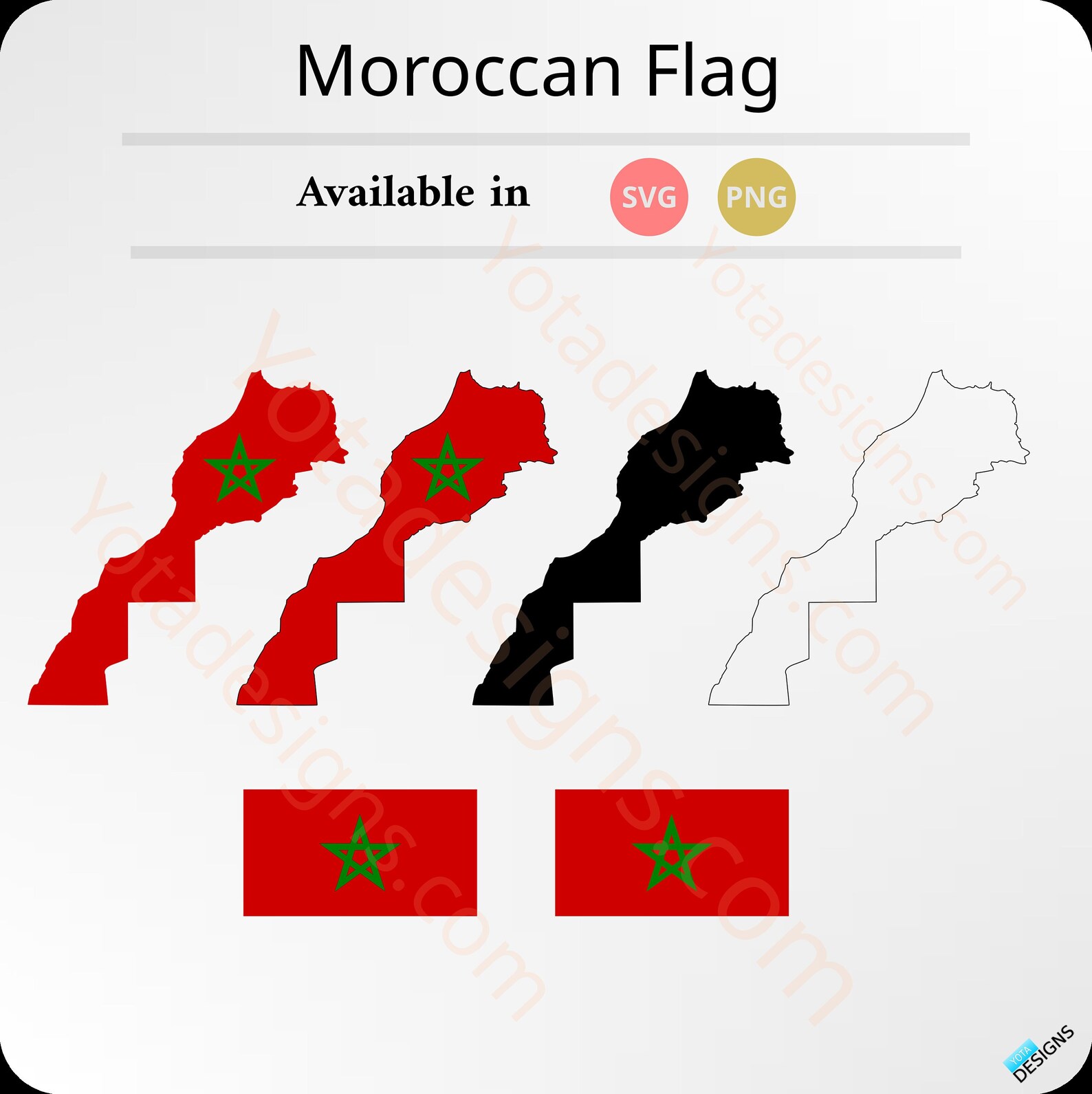 Moroccan Flag Bundle, Moroccan Flag SVG, Png, for Shirt Printing, Add a ...