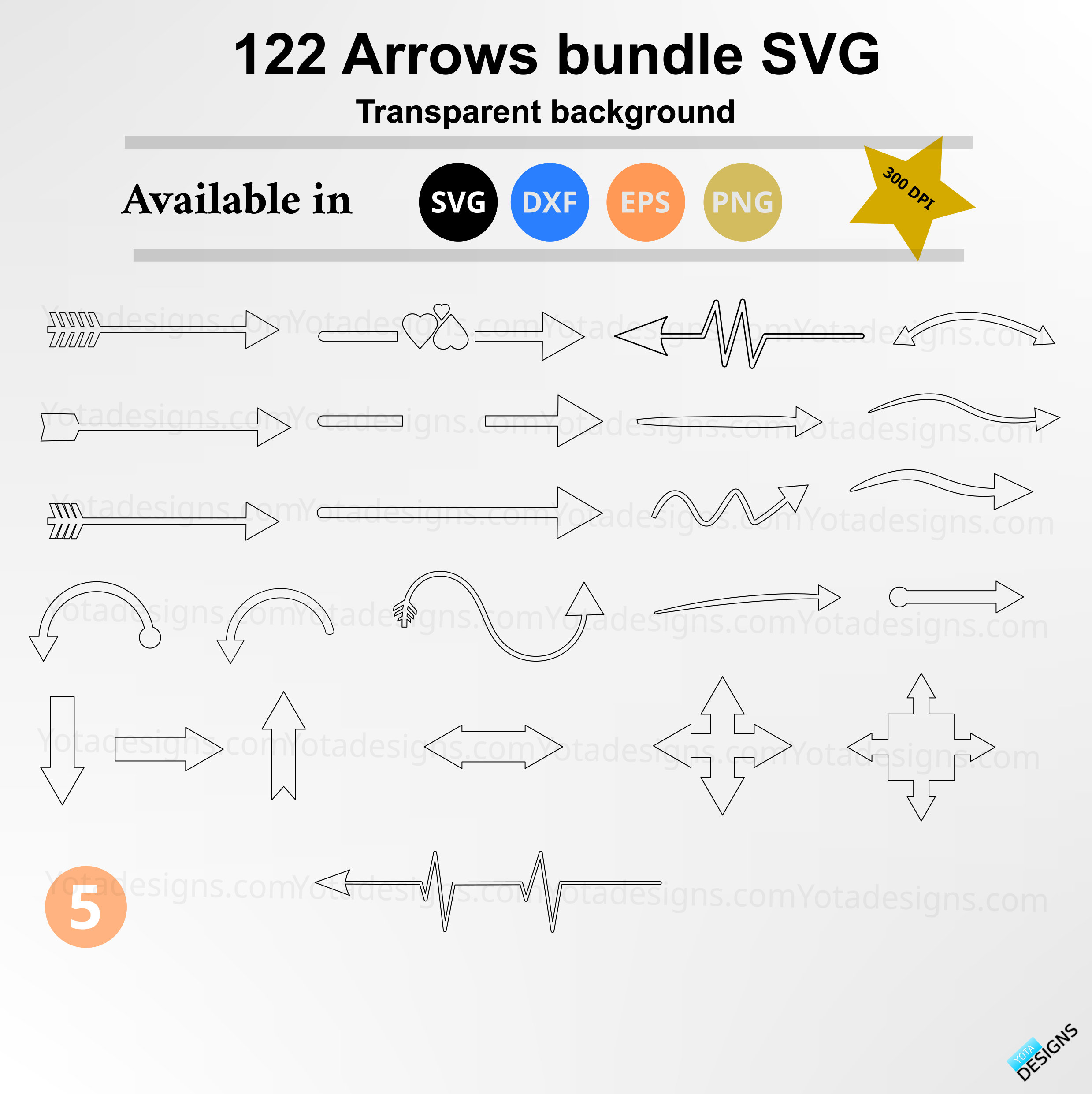 SVG Arrows Bundle, Arrow Clipart, Silhouette SVG, Arrows Signs SVG, Svg ...