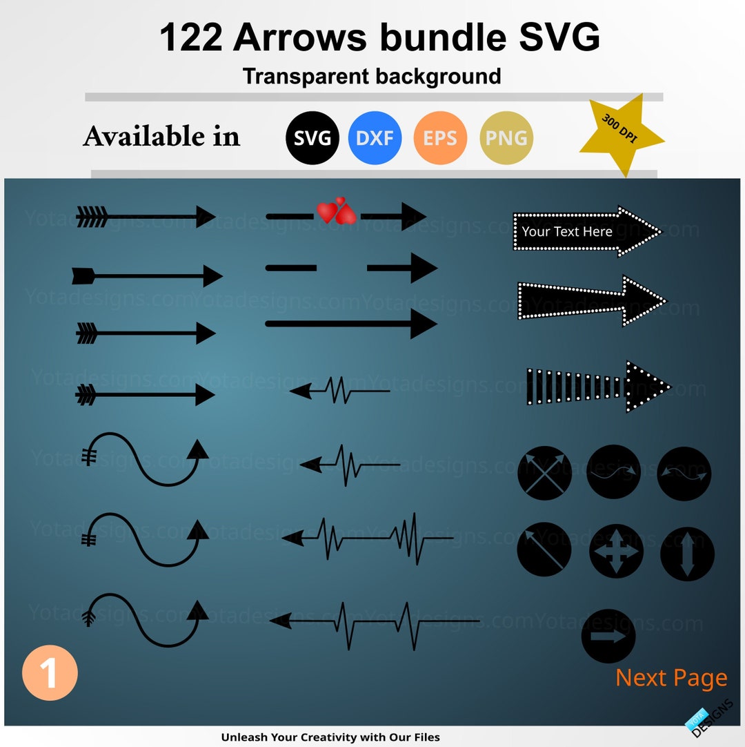 SVG Arrows Bundle, Arrow Clipart, Silhouette SVG, Arrows Signs SVG, Svg ...