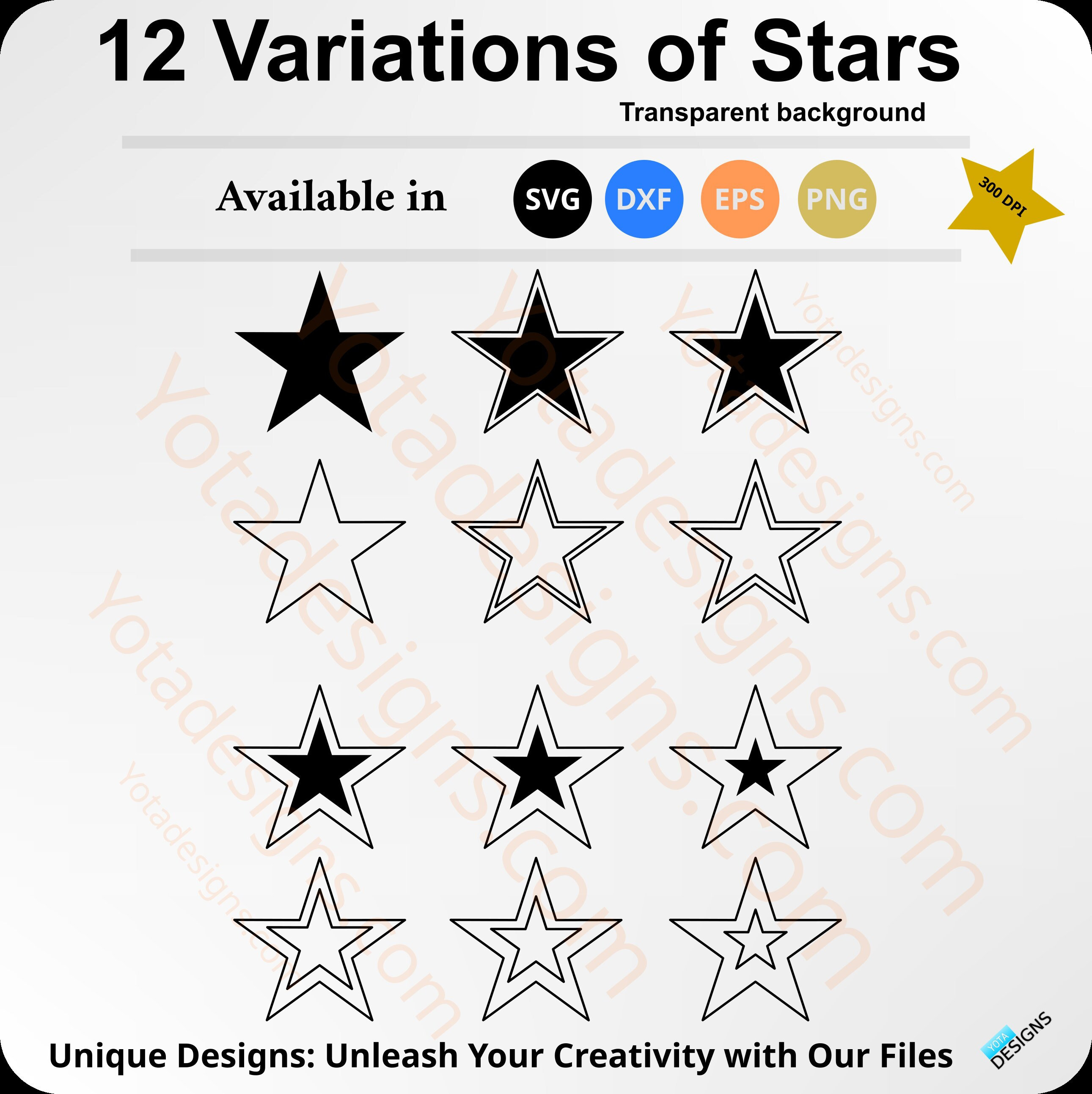 Star SVG, Circuit Cut File, Star Outline, Commercial Use, Basic Shape ...