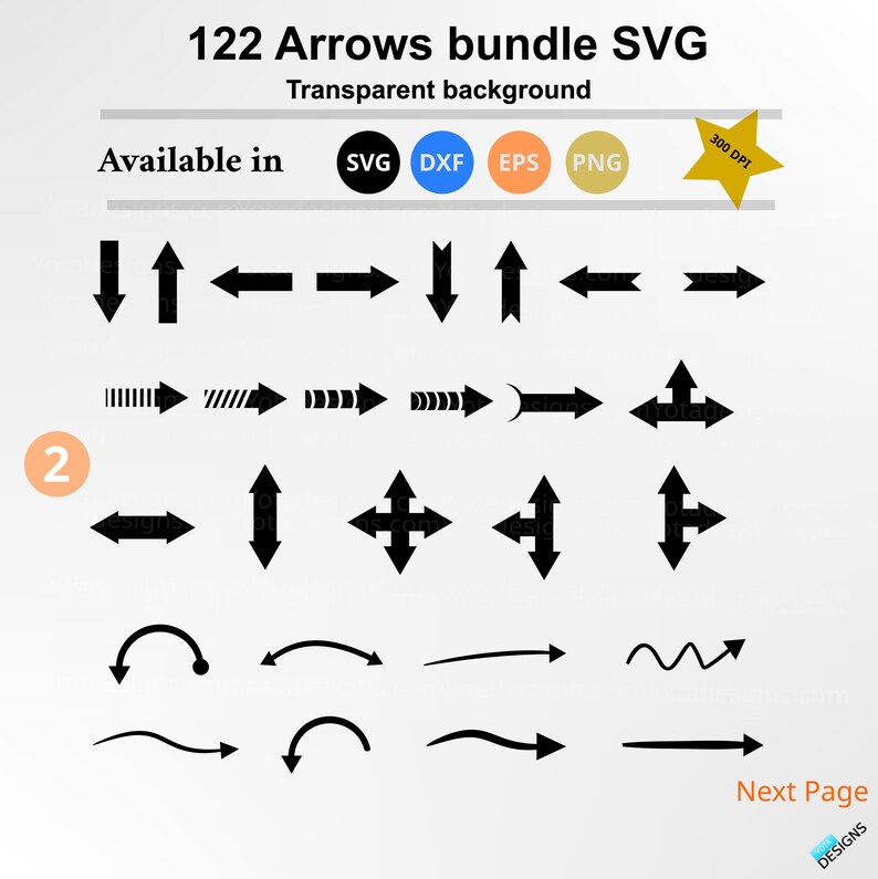SVG Arrows Bundle, Arrow Clipart, Silhouette SVG, Arrows Signs SVG, Svg ...