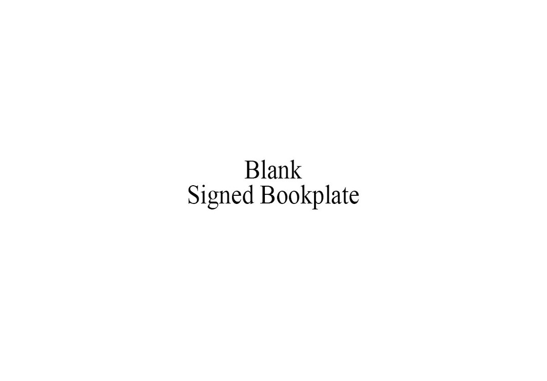 Signed Blank Bookplate - Etsy