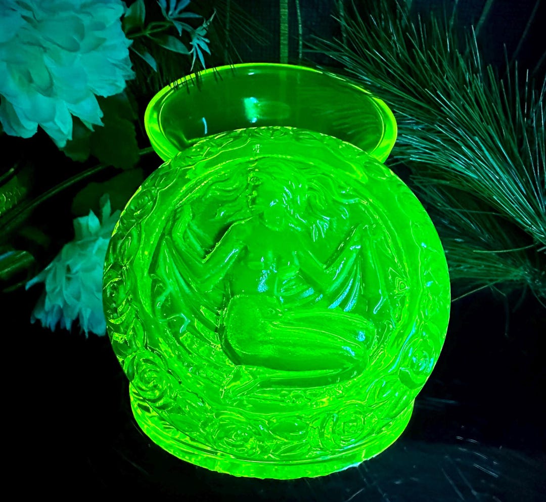 Exquisite Uranium Glass Box From the Ingrid Collection - Limited ...