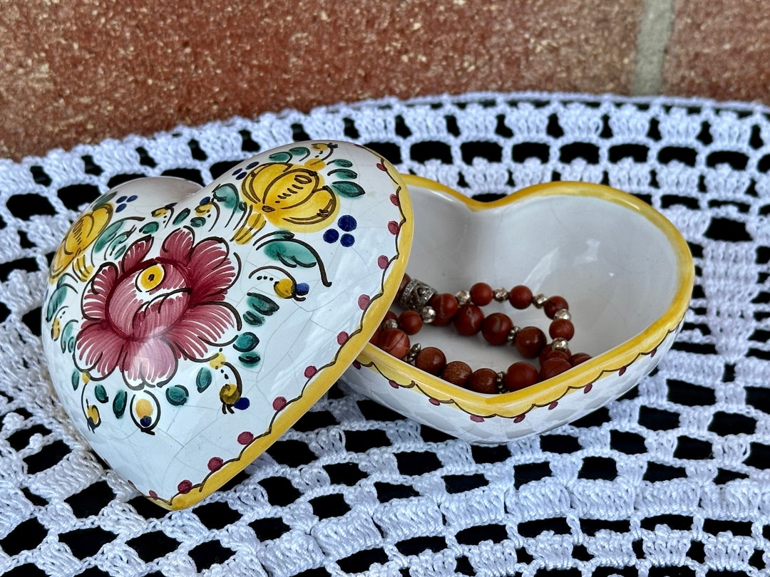 Hand Painted Ceramic Box for Jewelry, Ceramic Box for Candy - Etsy