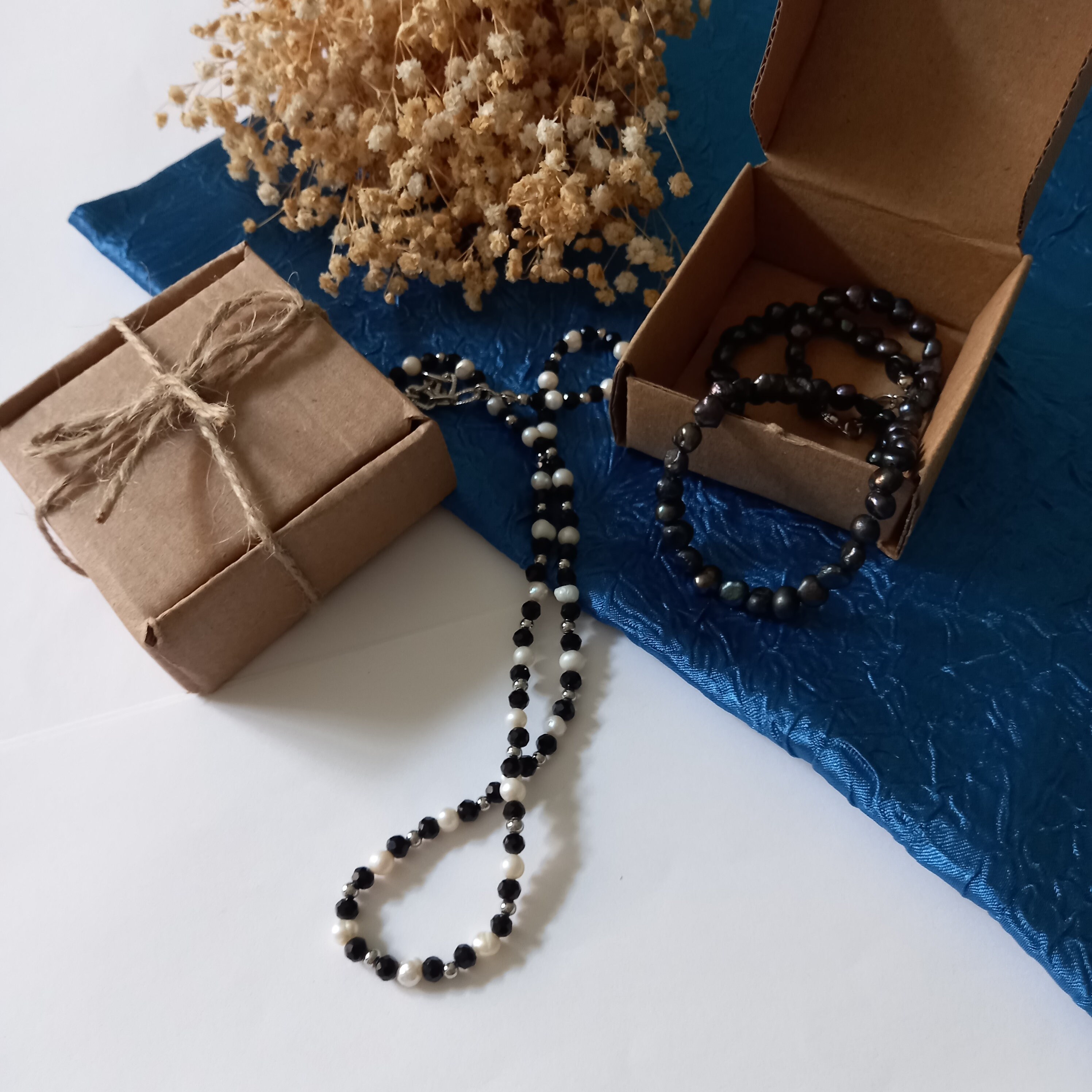 Black Pearl Choker for Men & Women, Couple Necklace, Unisex Black ...
