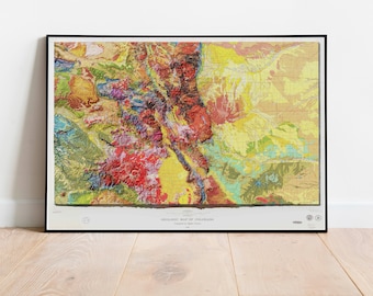 Minnesota Map, Vintage Geological Map of Minnesota 1982, Minnesota Wall ...