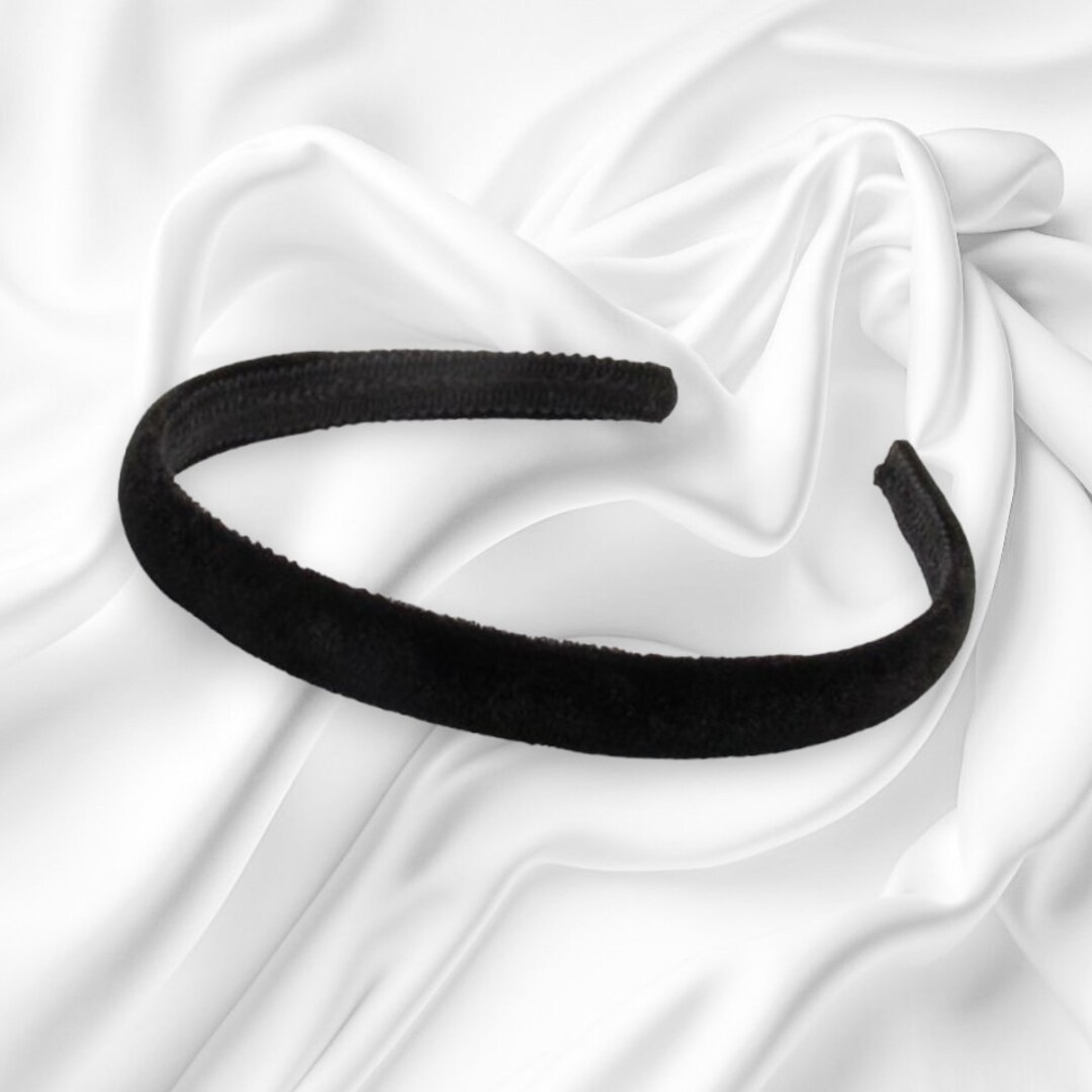 Black Velvet Feel Girls Alice Band Hair Band Headband 1.5cm - Etsy
