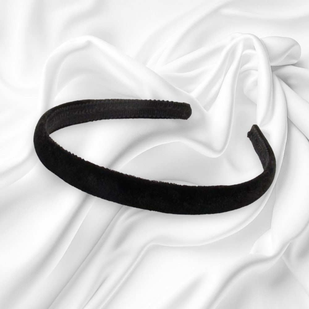 Black Velvet Feel Girls Alice Band Hair Band Headband 1.5cm - Etsy