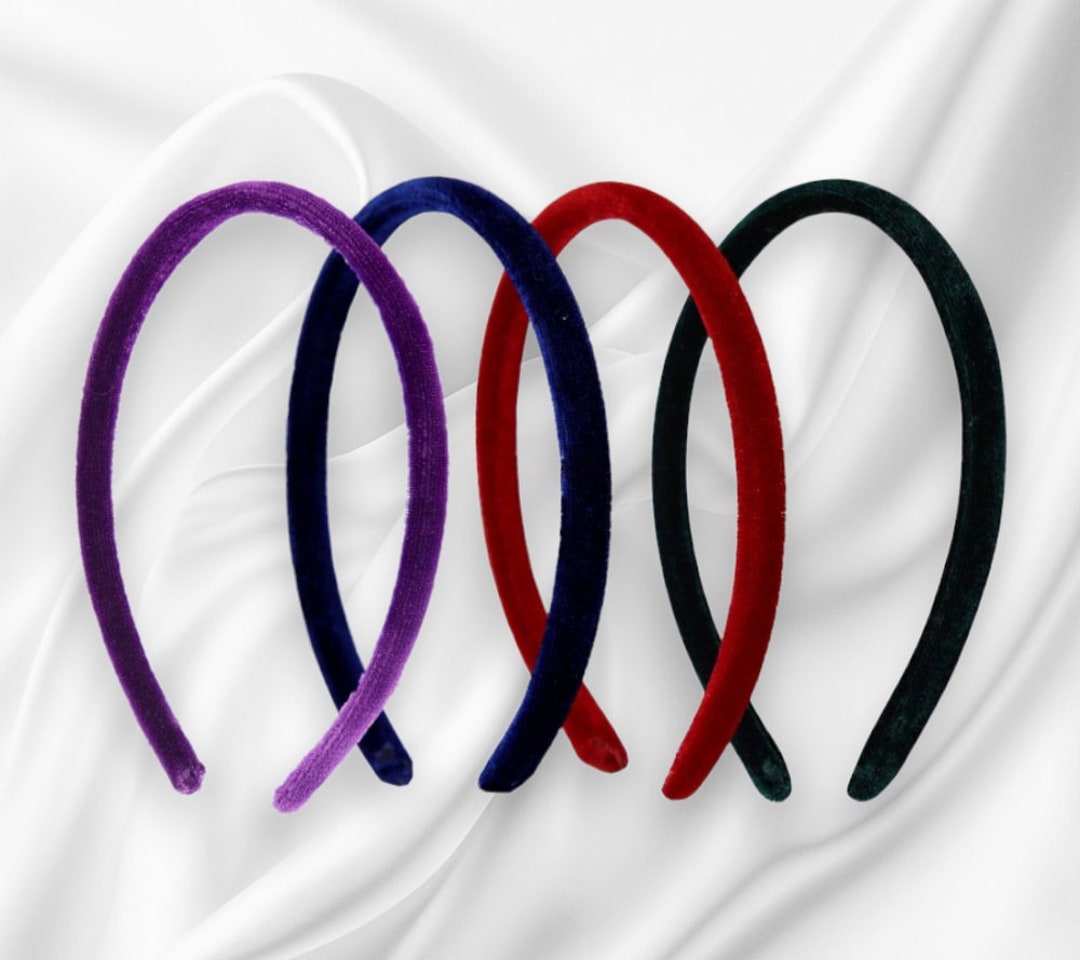 Narrow Velvet Feel Girls Alice Band Hair Band Headband 1cm - Etsy