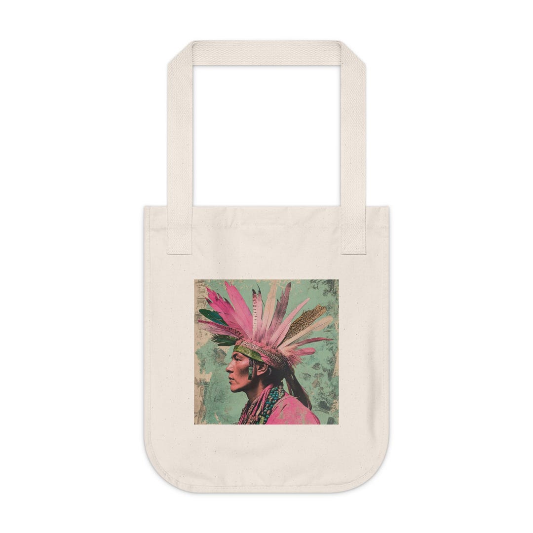 Shamanic Wisdom in Mapuche Culture Organic Canvas Tote Bag With Native ...