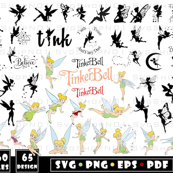Tinkerbell Svg - Etsy