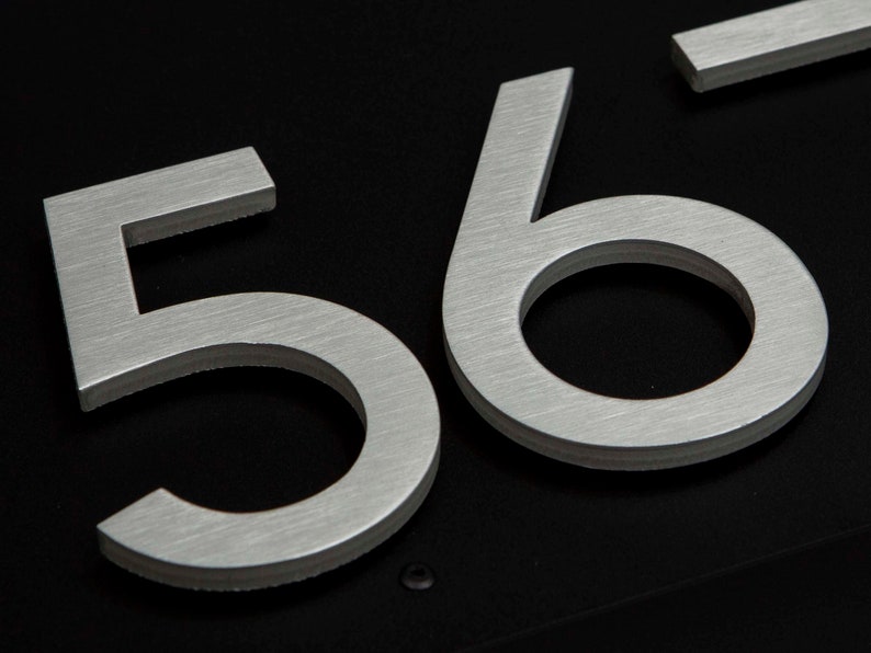 4" Aluminum Address Numbers for Steel Mailbox, #HB07 - Etsy