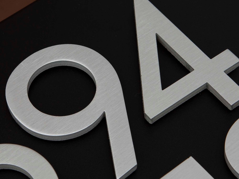 4" Aluminum Address Numbers for Steel Mailbox, #HB07 - Etsy