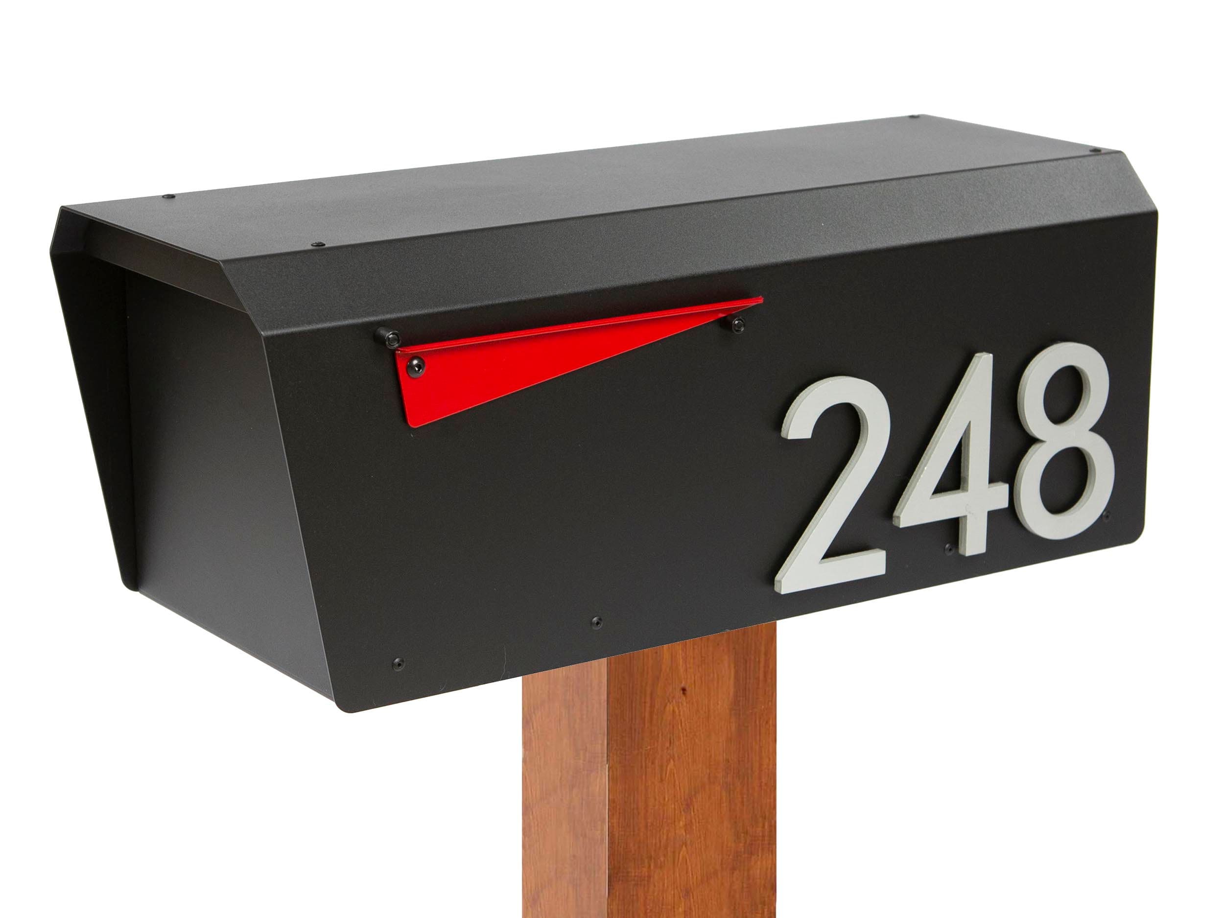 Chamfered Mailbox, Post-mounted Modern Design #HC300 - Etsy