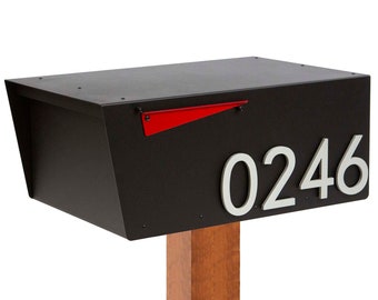 Anthony AB All Black Minimalist Contemporary Mailbox Vsons Design ...