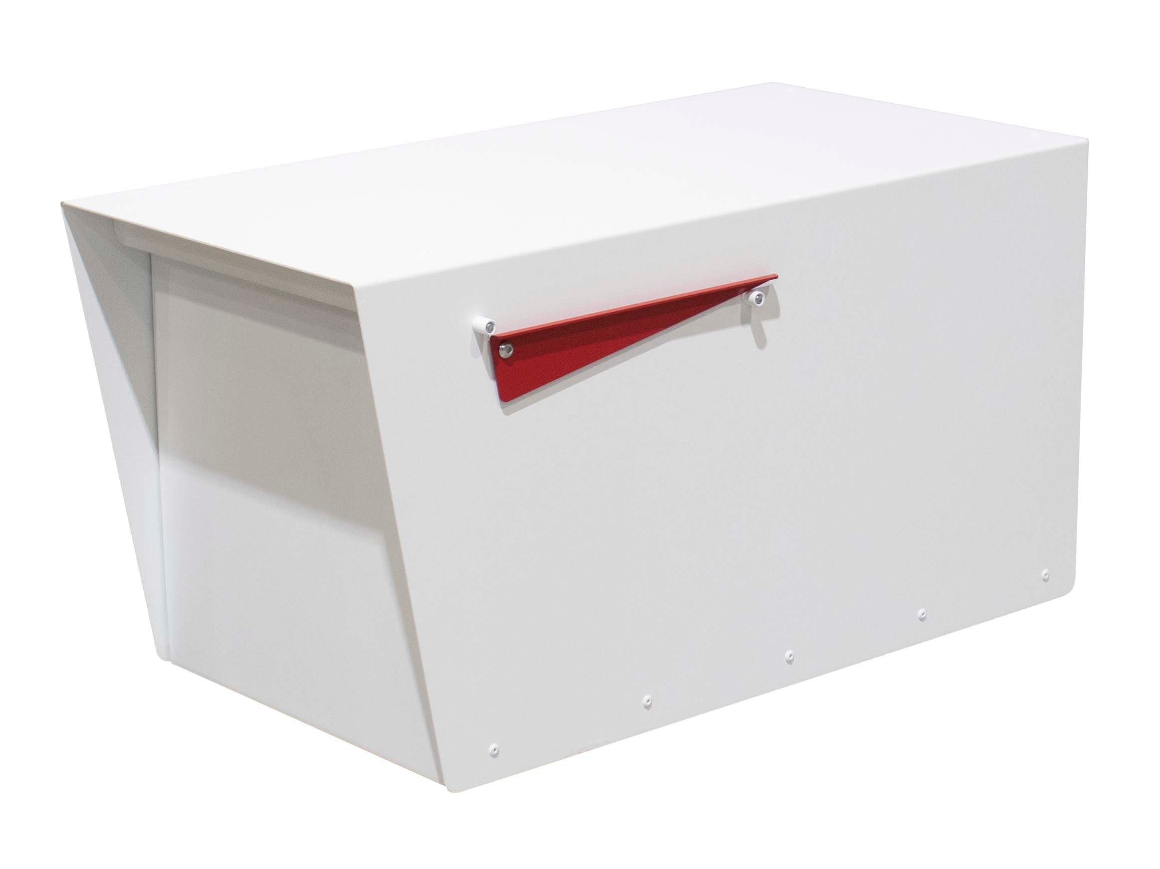 Large White Mailbox, Post-mounted Contemporary Style #HC111 - Etsy