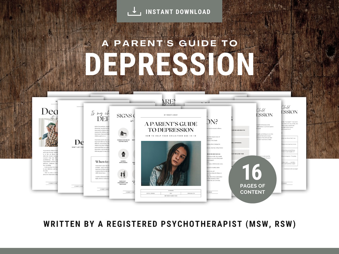 Parents Guide to Depression Mental Health Resource Depression Worksheet ...