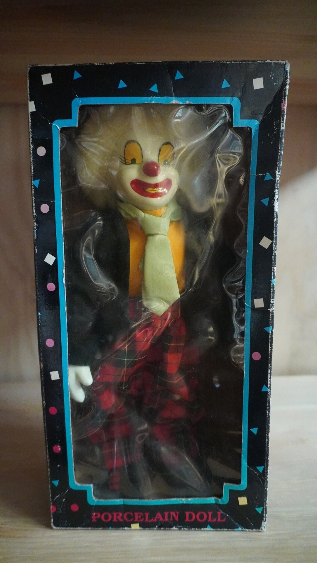 Retro Porcelain Cursed Clown in Its Original Box - Etsy