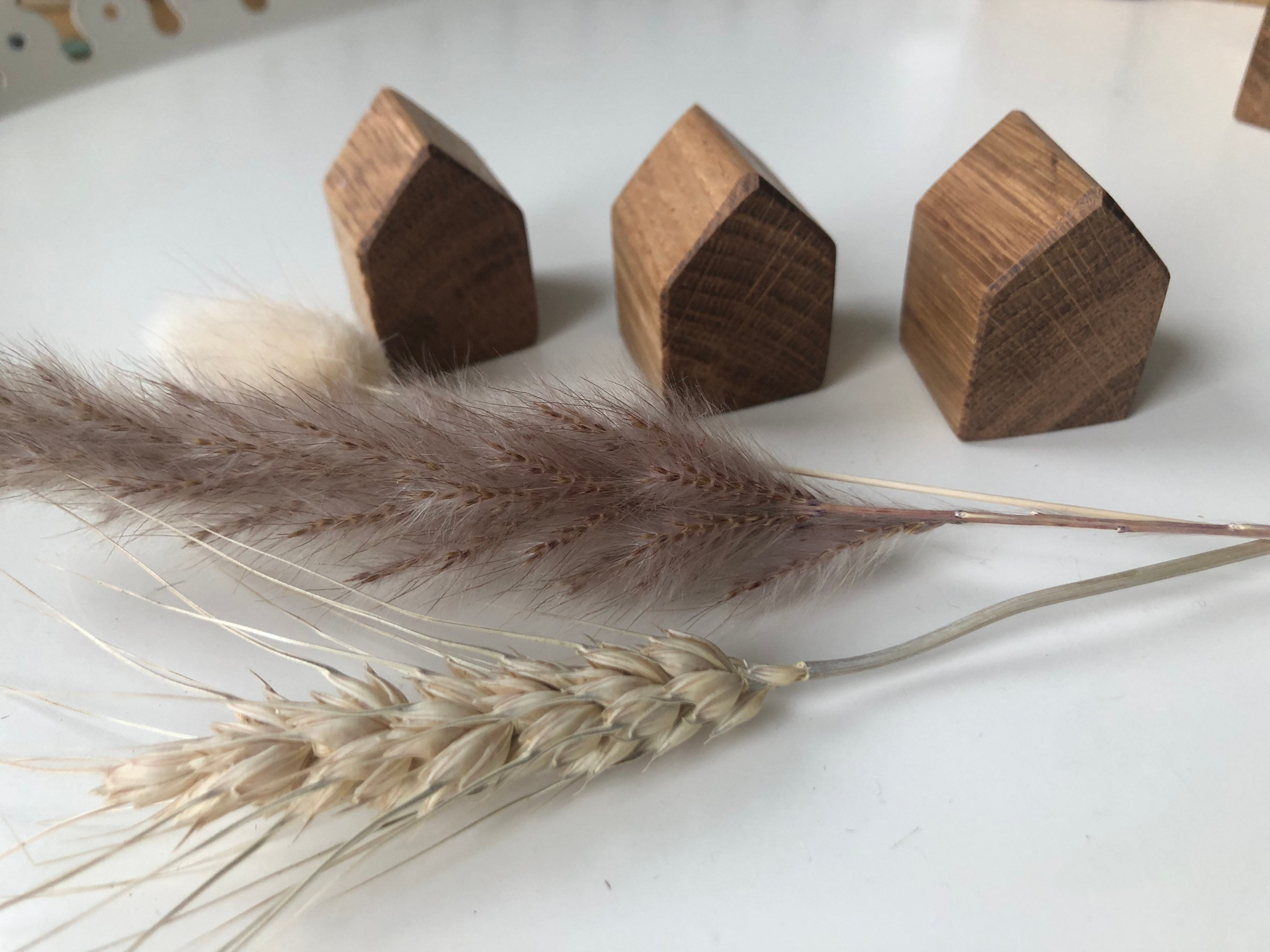 Eiche Miniatur-Holzhäuschen Mini XXXS Eichenholz Unsere - Etsy.de