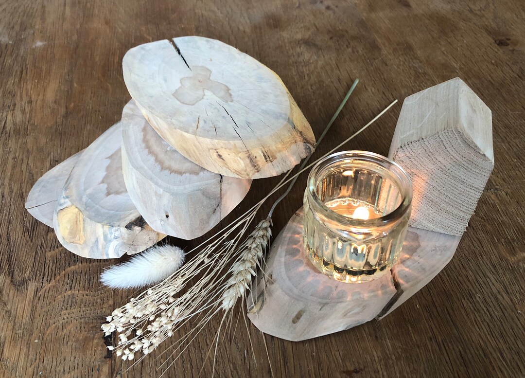 Sanded Tree Slices Made of Oak Wood, Wooden Slices, Solid Oak ...