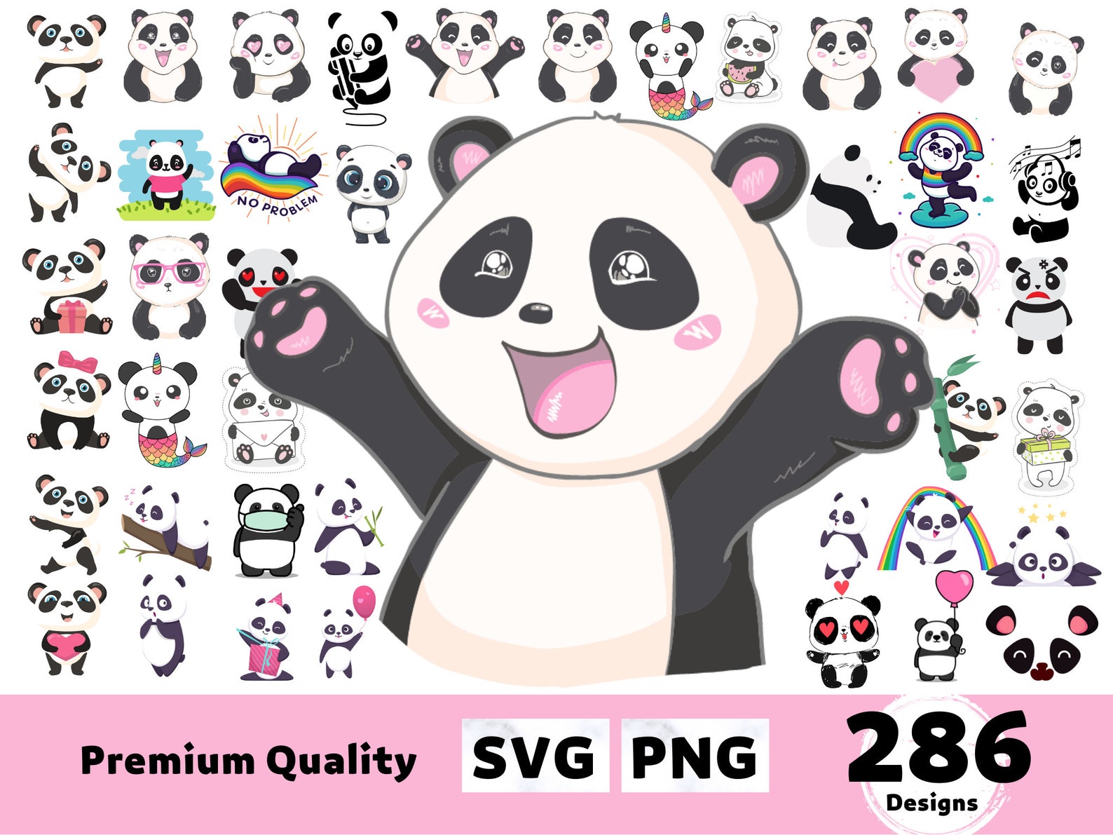 Panda Svg, Cute Panda Svg, Panda Face Svg, Panda Head Svg, Panda ...