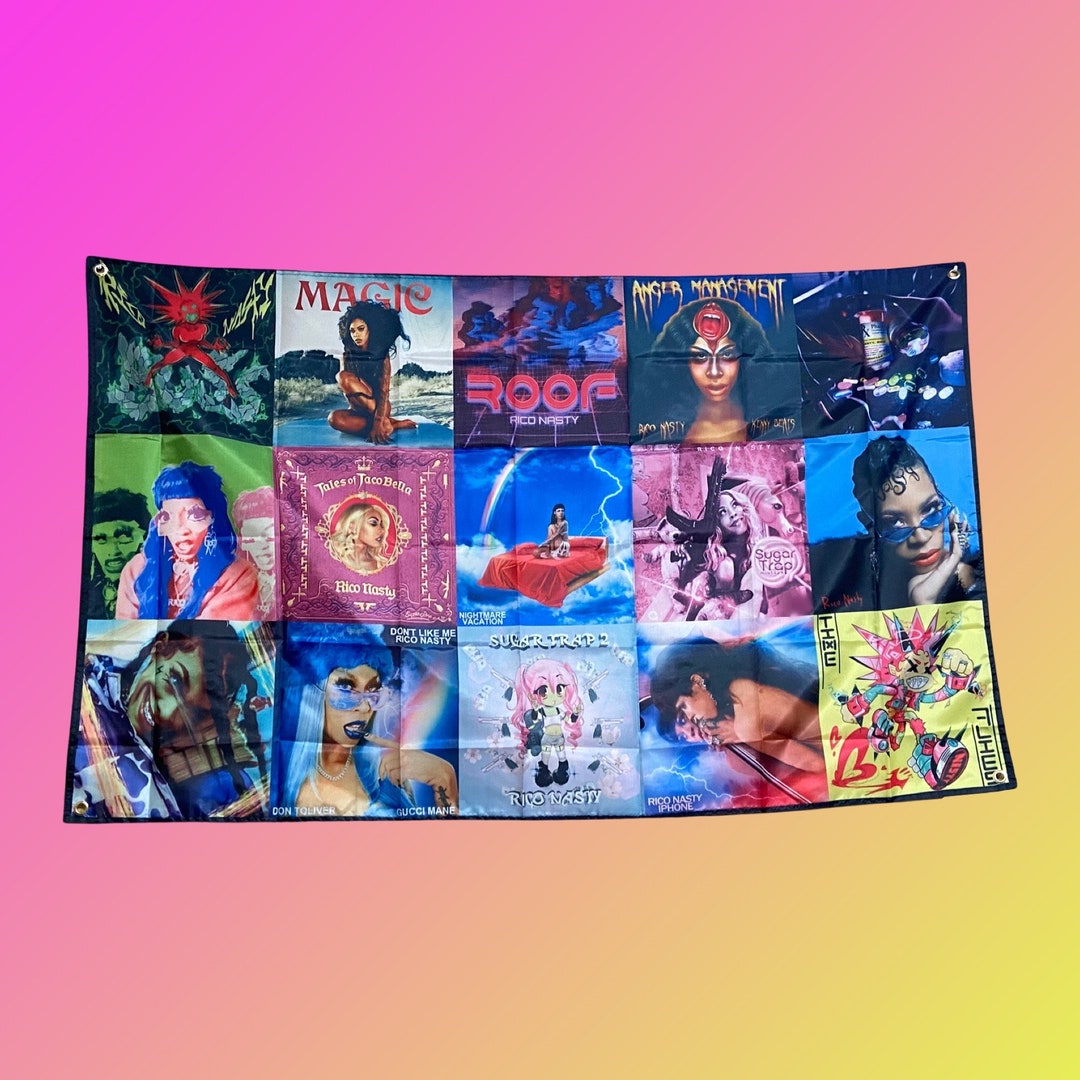 Rico Nasty Flag Tapestry Banner Wall Decor 3 X Etsy