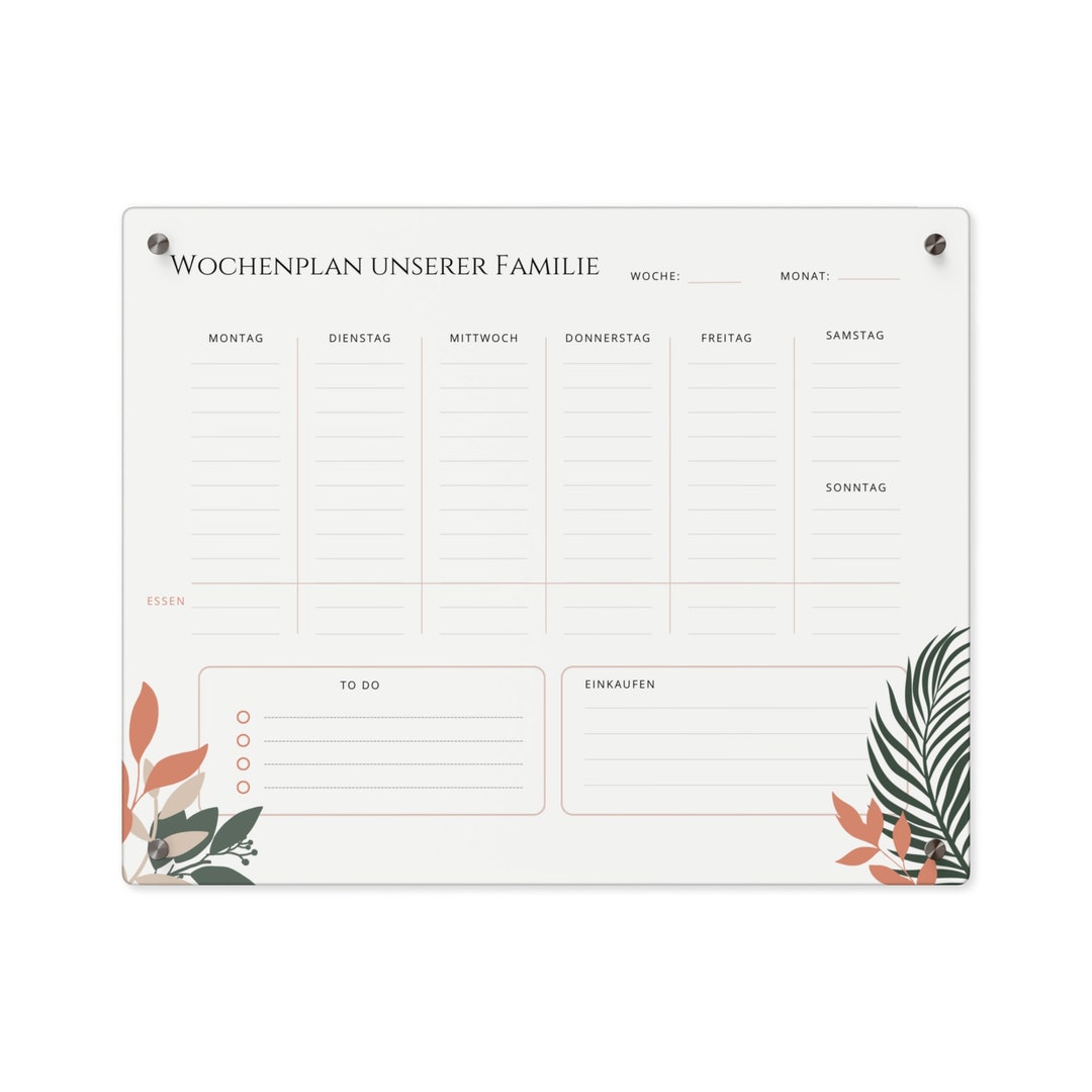 Weekly Planner Family Plan Weekly Planner for Family - Etsy