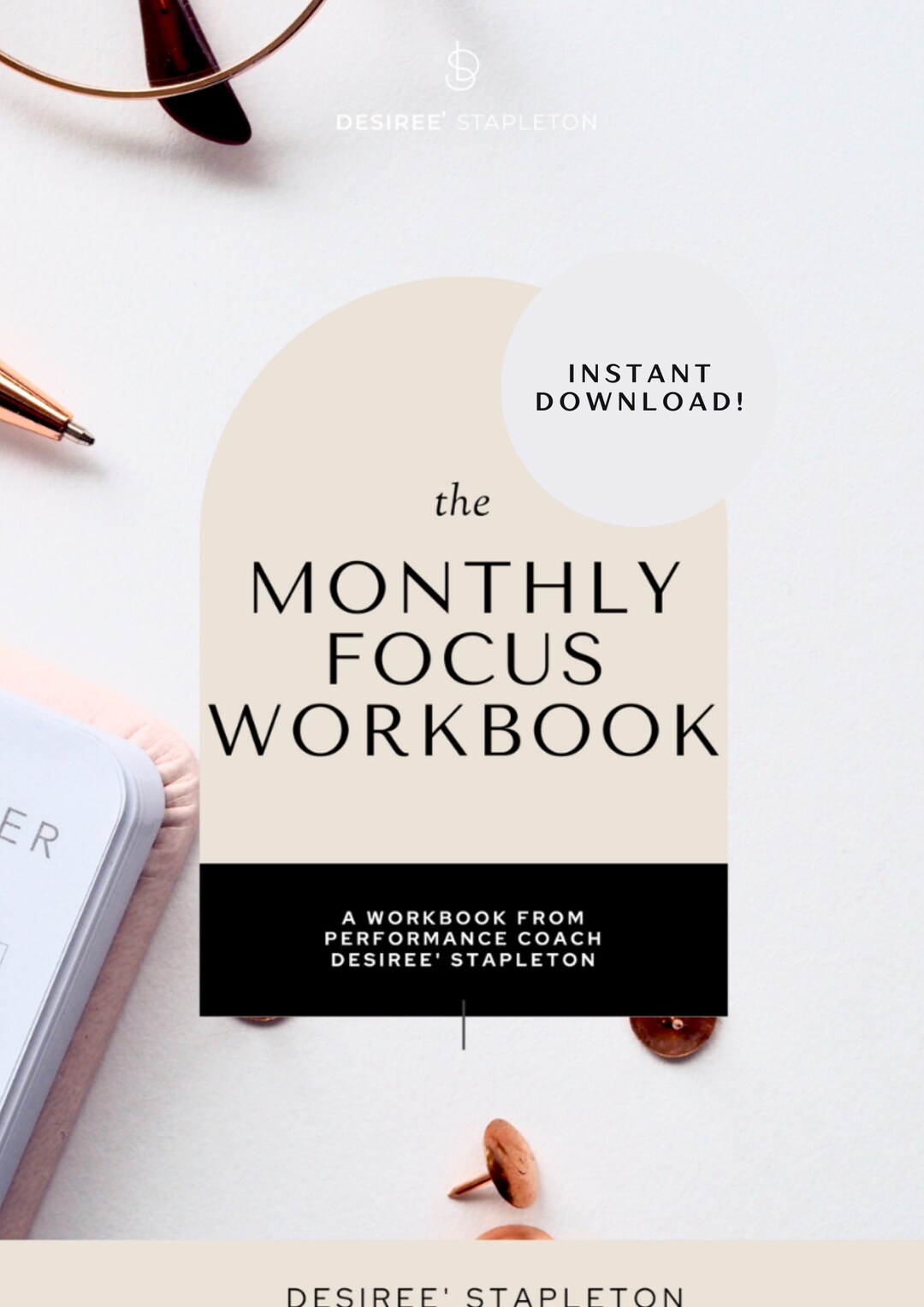 Monthly Focus Workbook | Goal-setting & Productivity Planner | Instant ...