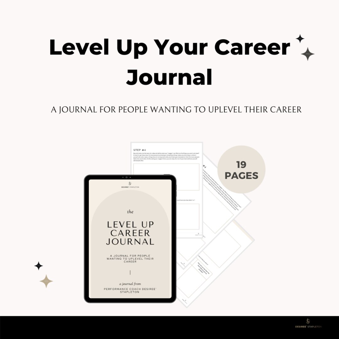 Level up Your Career Journal - Etsy