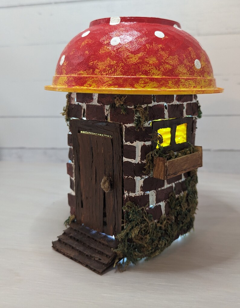 Fairy House Brick Cabin Stash Box - Etsy