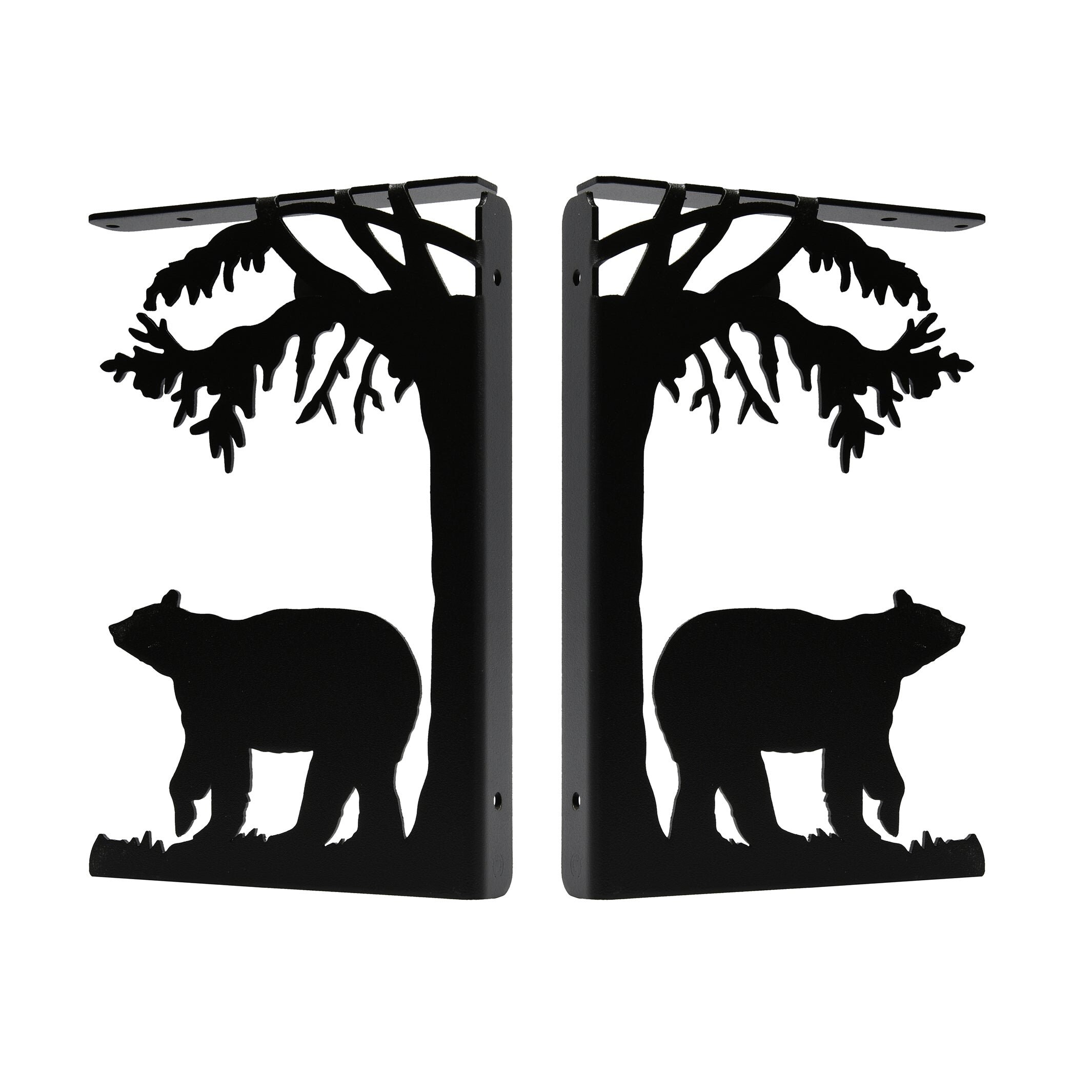 Black Bear Shelf Brackets set of 2 - Etsy