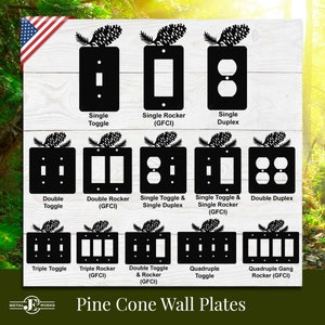 Pine Cone Light Switch Cover Wall Plate - Etsy