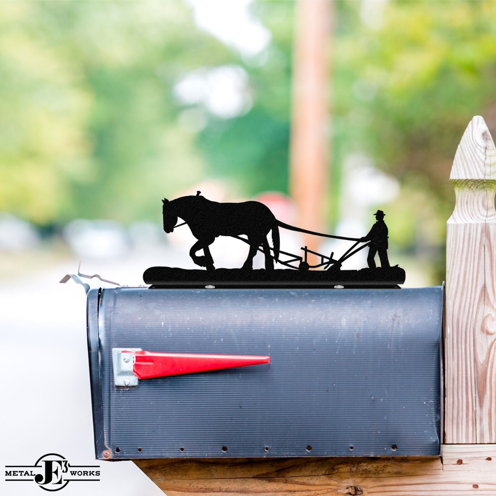 Draft Plow Horse Mailbox Topper - Etsy