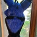 Furries Mask Blue Fox Mascott Party Mask - Etsy