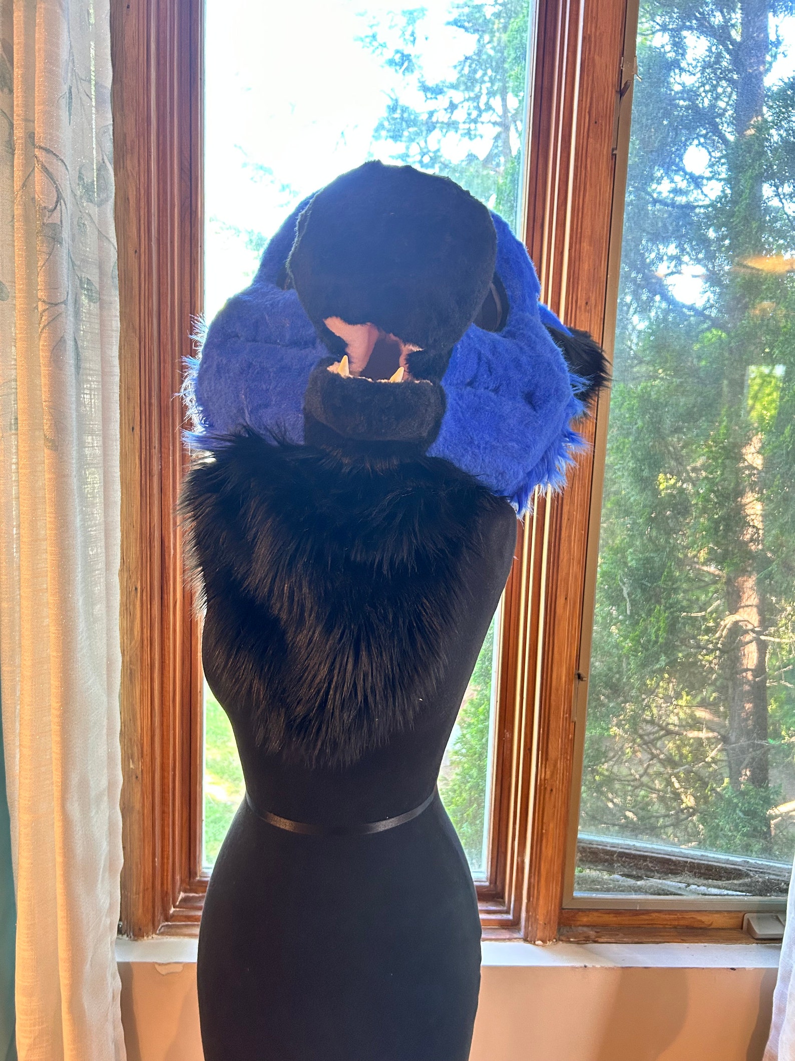 Furries Mask Blue Fox Mascott Party Mask - Etsy