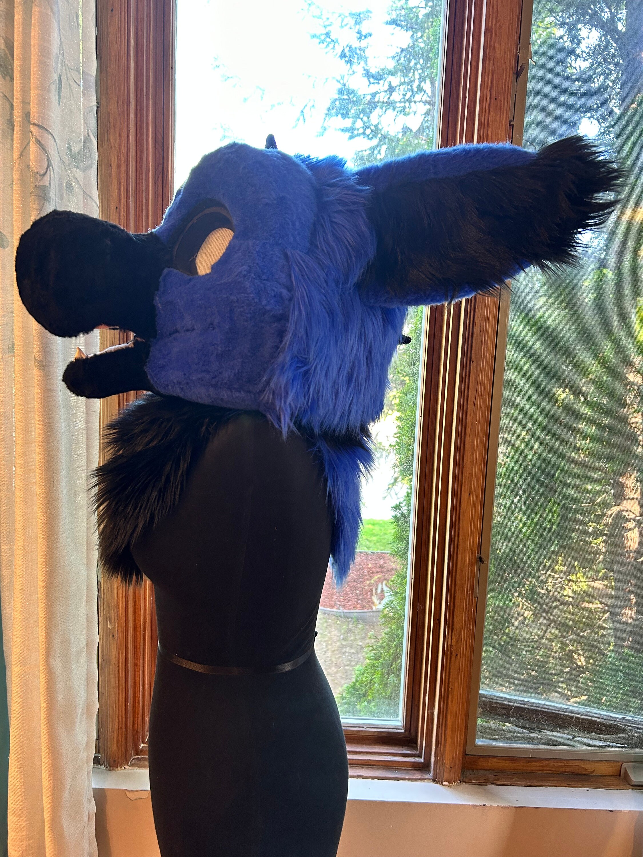 Furries Mask Blue Fox Mascott Party Mask - Etsy