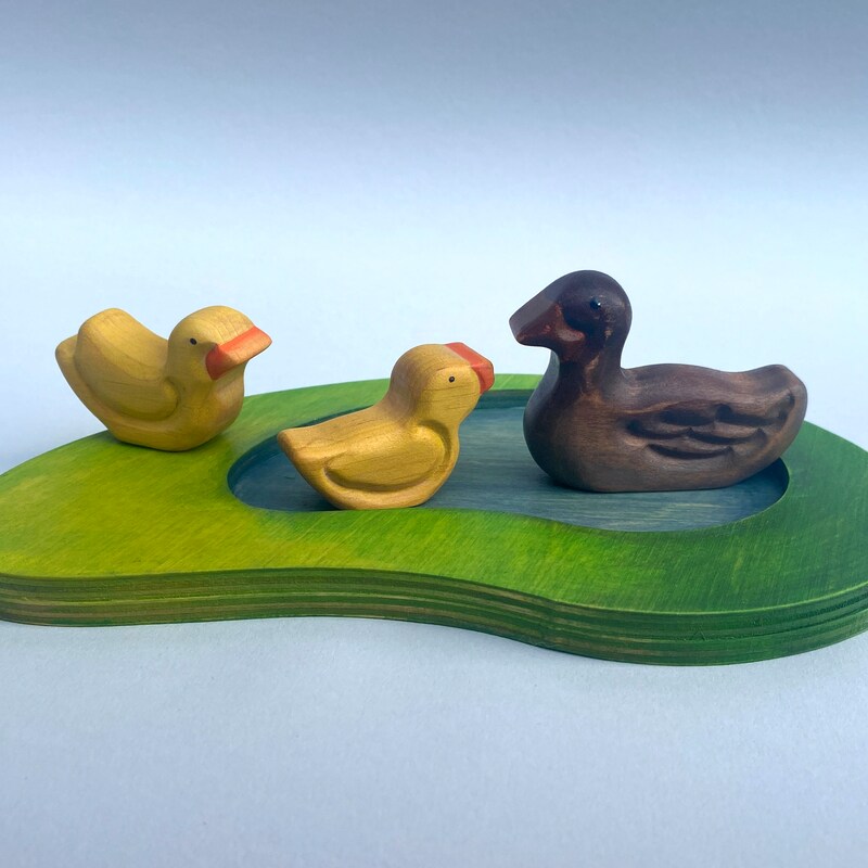 Wooden Duck Toy - Etsy