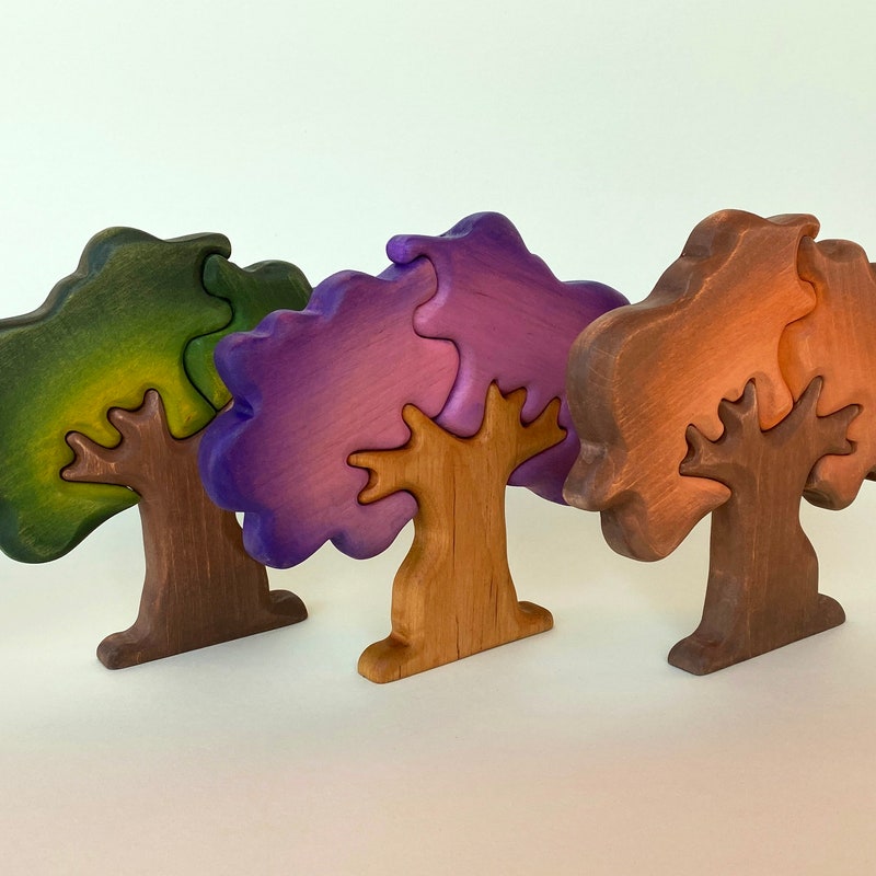 Wooden Trees Toy - Etsy