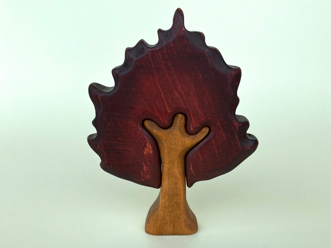 Wooden Tree Toy Maple, Waldorf Toy, Handmade Maple Figurine - Etsy