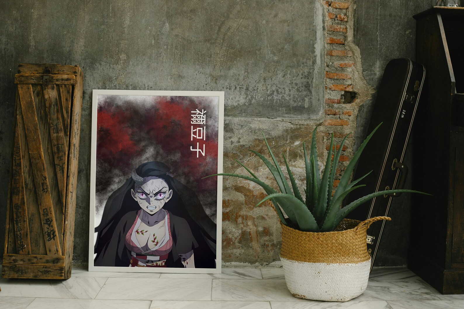 Hand-drawn Nezuko Poster Demon Slayer Art, Sizes A6-A1, Framed or ...
