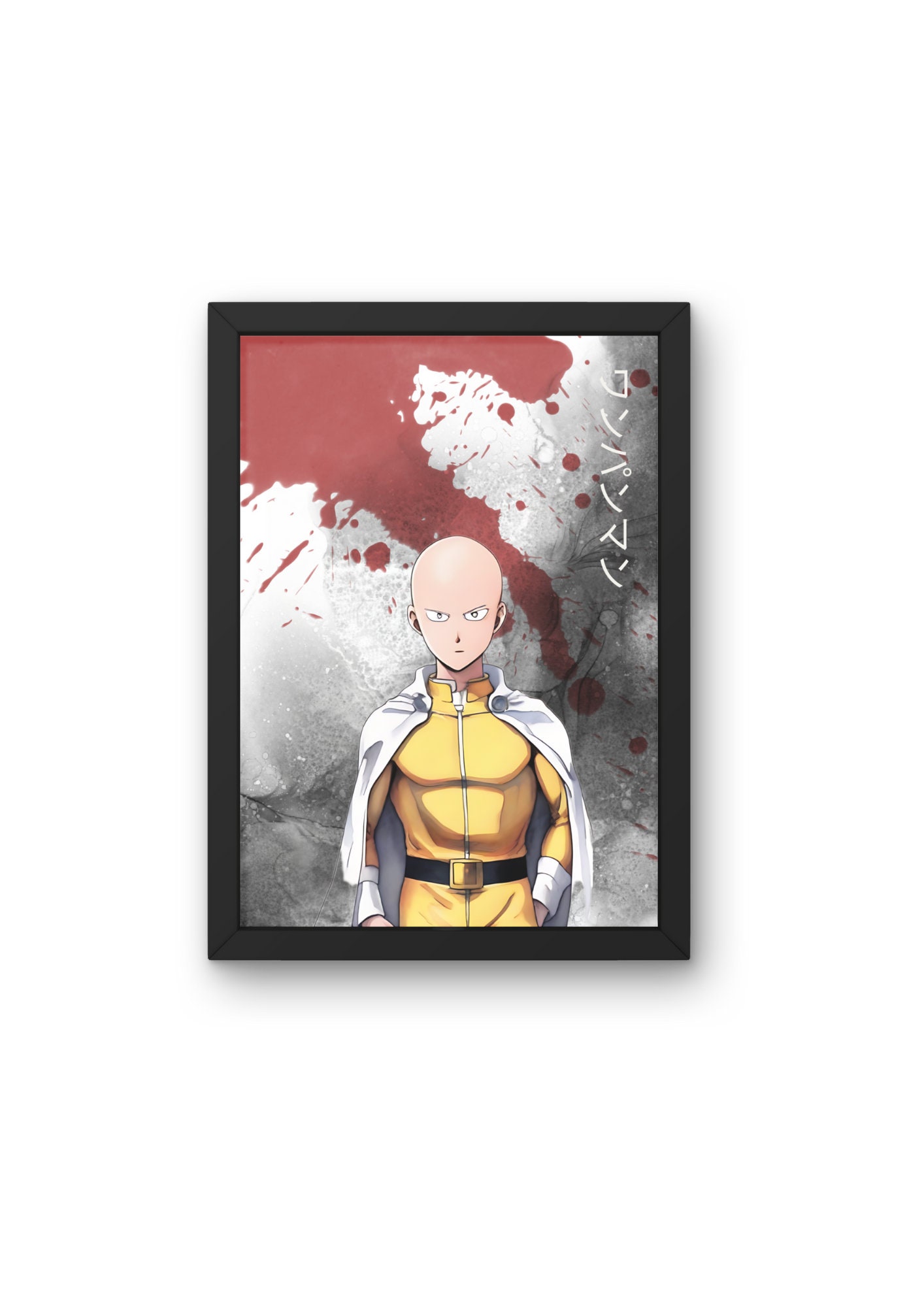 Hand-drawn One Punch Man Poster Saitama & Genos Art, Sizes A6-A1 ...