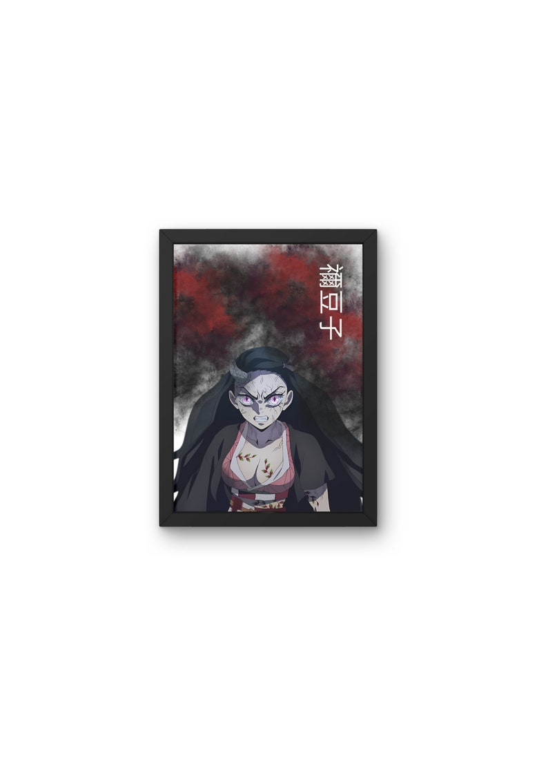 Hand-drawn Nezuko Poster Demon Slayer Art, Sizes A6-A1, Framed or ...