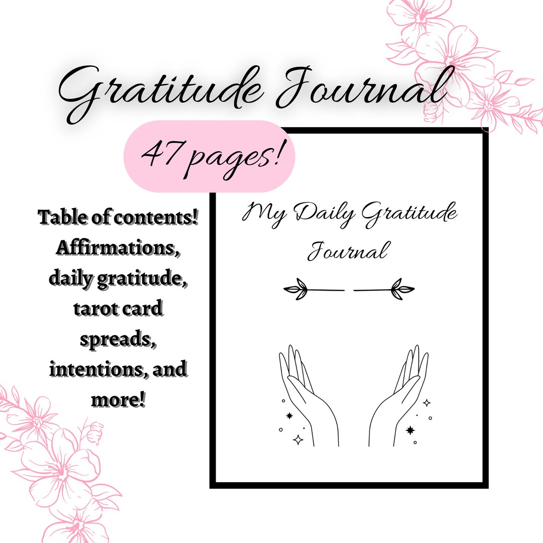 Beautiful Self-care Journal or Wellness Journal, With Gratitude Journal ...