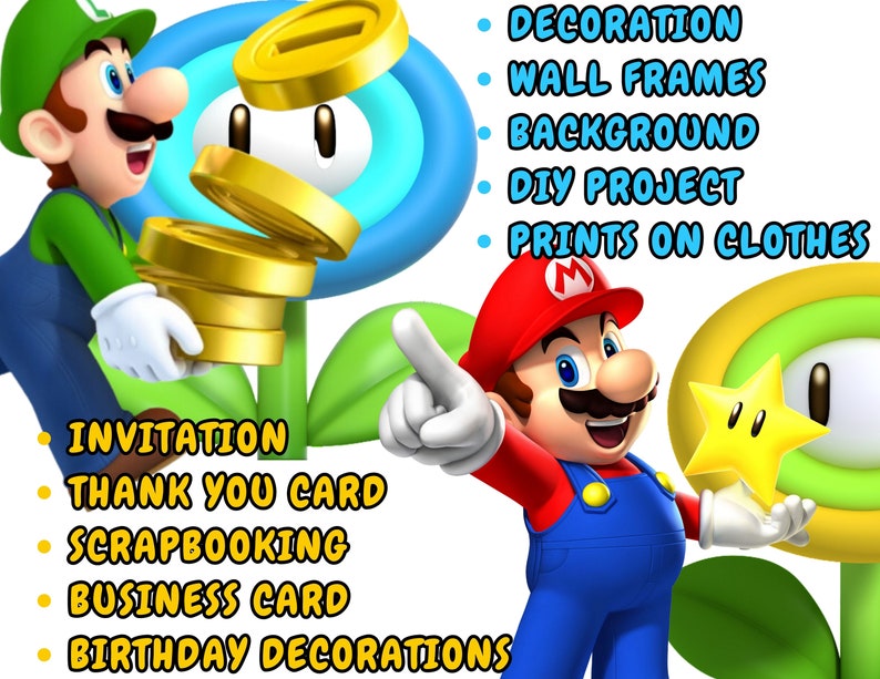 SUPER MARIO BROS +60 Hd Images Frames Background Elements and More ...