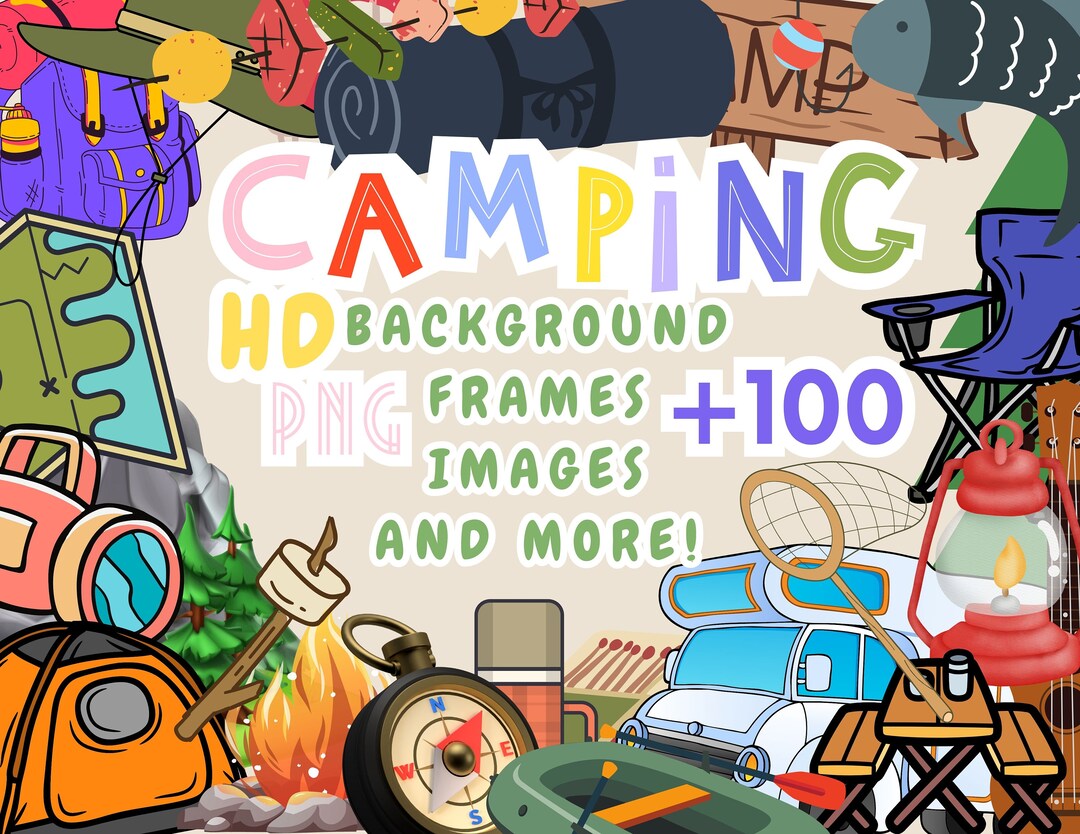 CAMPING VACATIONS 100 Hd Images Frames Background Decorative Element ...