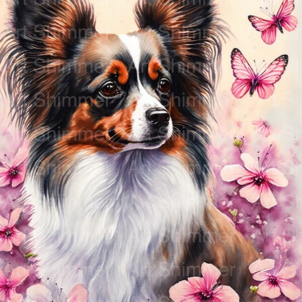 Papillon Painting - Etsy