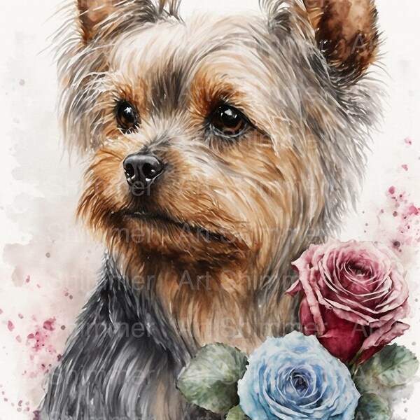 Yorkie Art - Etsy